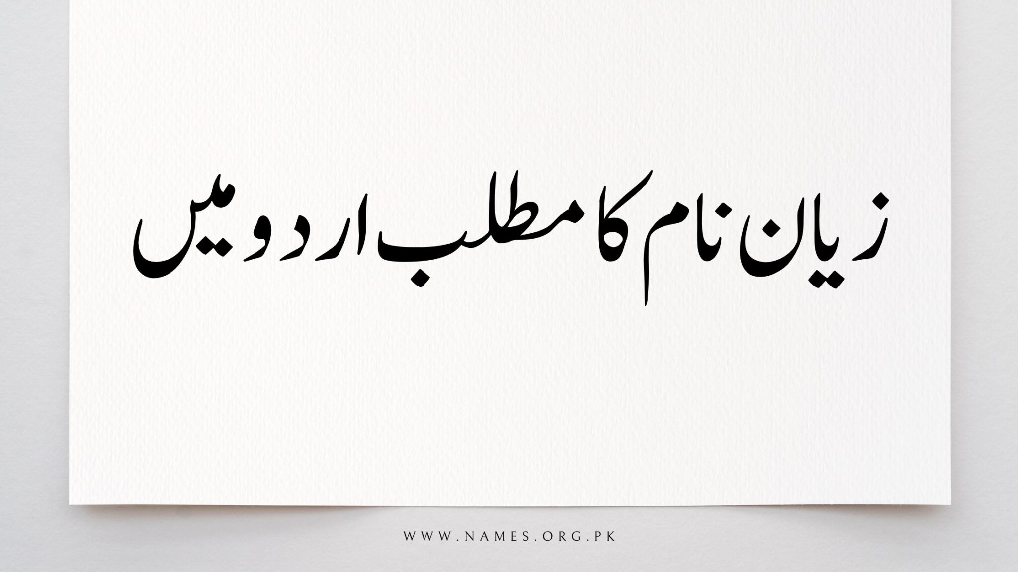 Zayan Name Meaning In Urdu (Boy Name زیان) - Name Meaning In Urdu